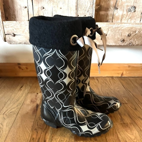 Bogs | Shoes | Bogs Alex Tall Rain Boots Insulated Swirl Print 5225 ...